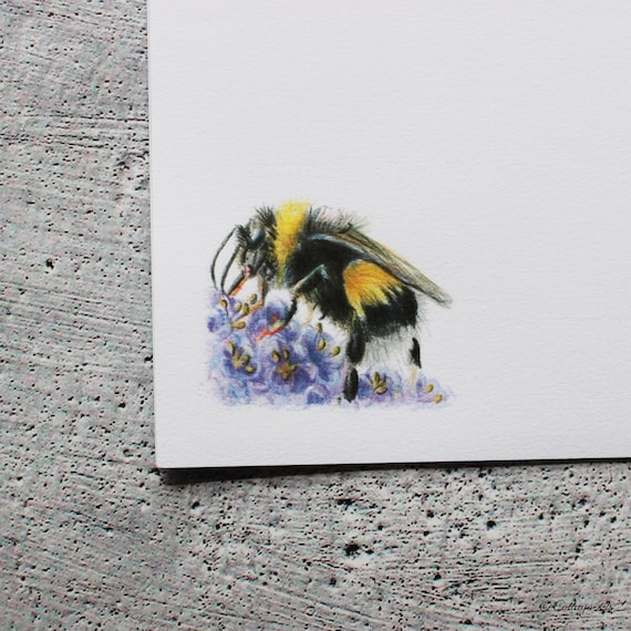 Floral Bumble Bee Letter Writing Paper Letter Writing Set - Etsy