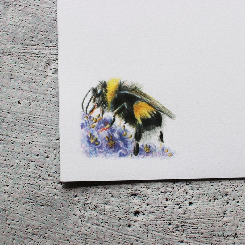 Floral Bumble Bee Letter Writing Paper Letter Writing Set - Etsy