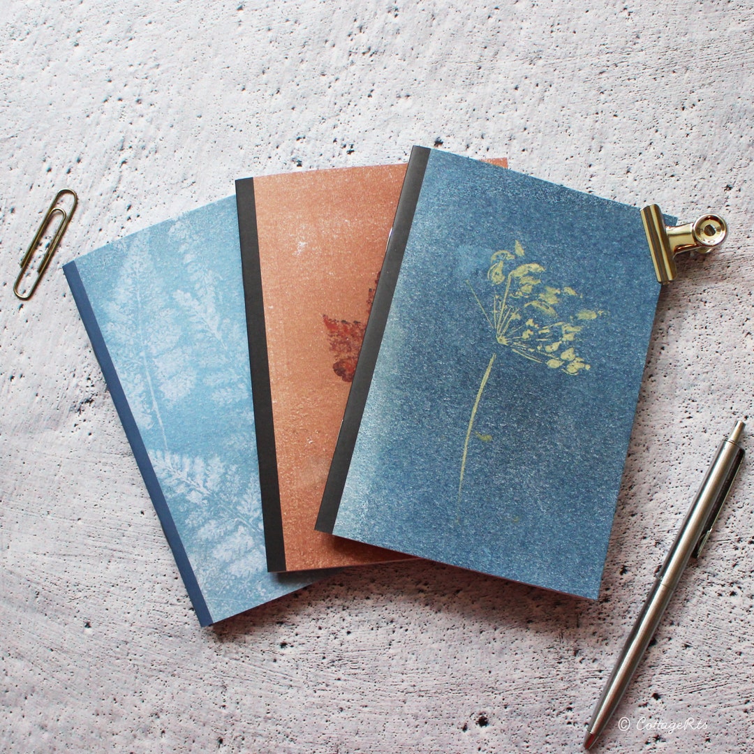 A6 Autumn Botanical Notebook Collection Pack of 3 Hand Designed by ...