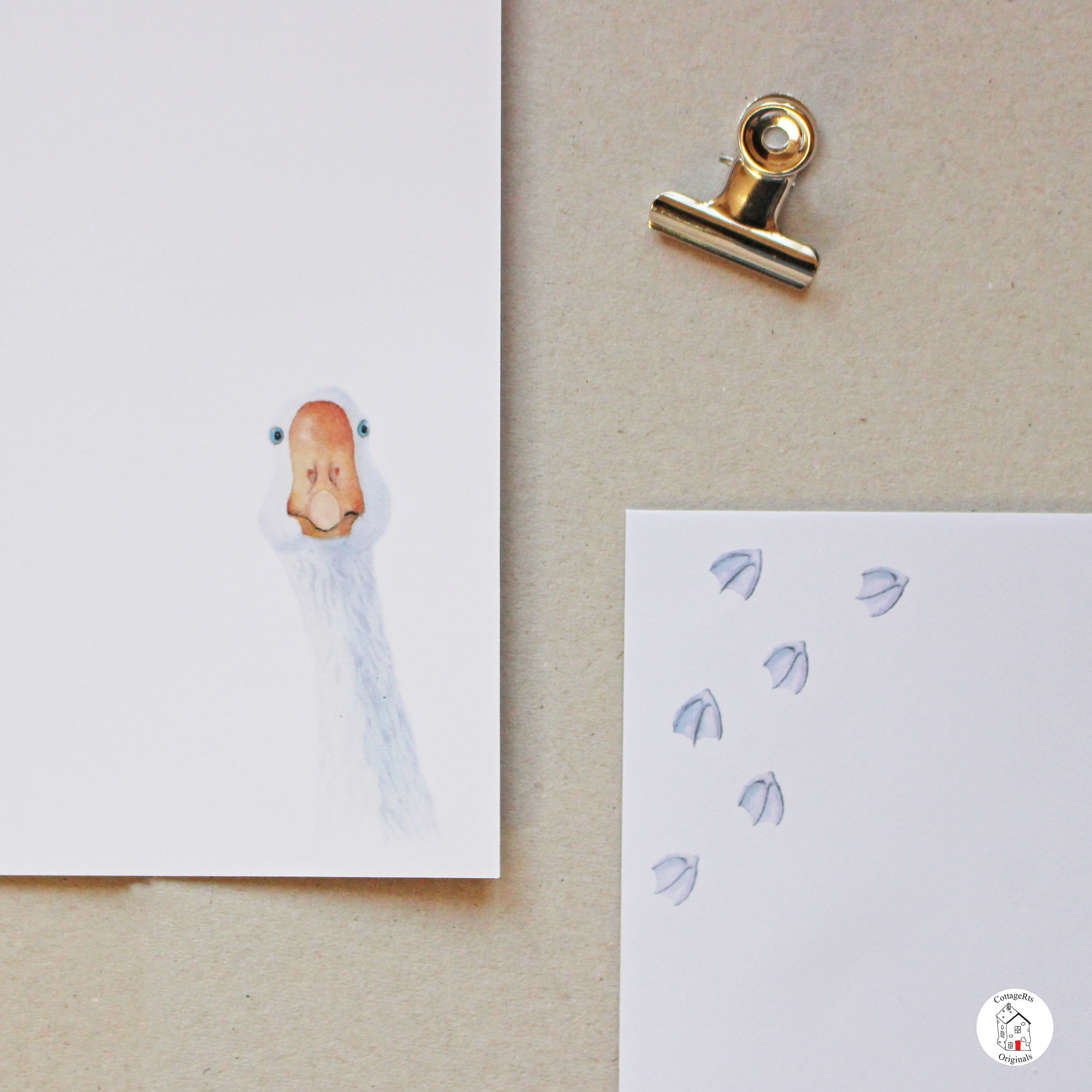 Goose Letter Writing Paper - Stationery Set - Sheets and Envelopes ...