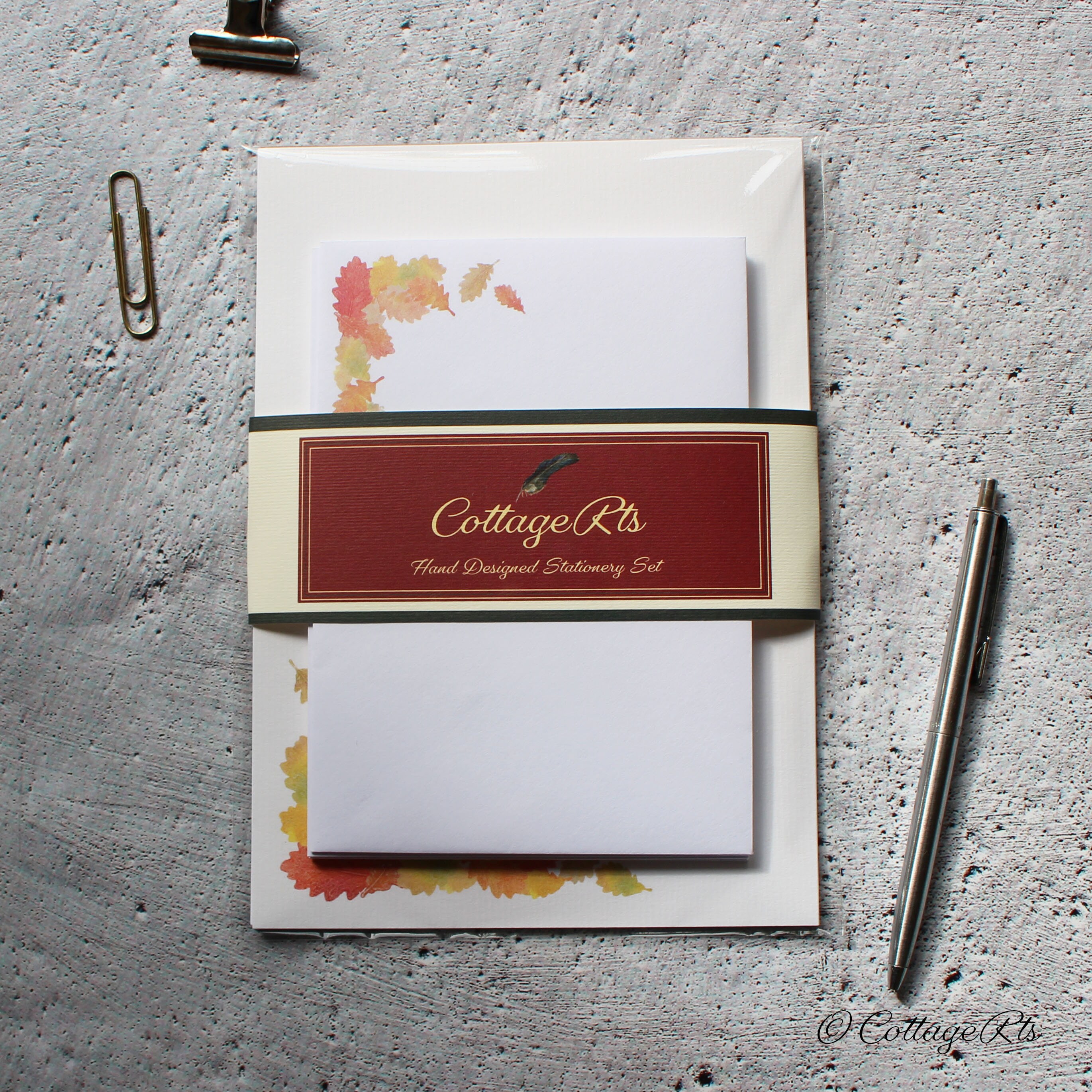 Autumn Leaves Letter Writing Paper Fall Writing Set Sheets - Etsy UK