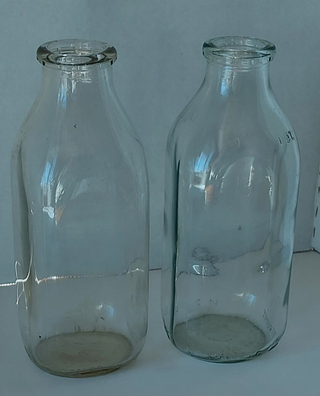 Vintage 1 Qt. Glass Milk Jugs - Etsy