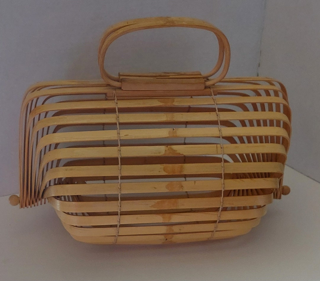 1940s Folding Bamboo Purse - Etsy