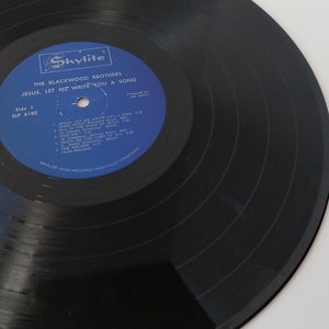 The Blackwood Brothers, Jesus Let Me Write You A Song, 45 Album - Etsy