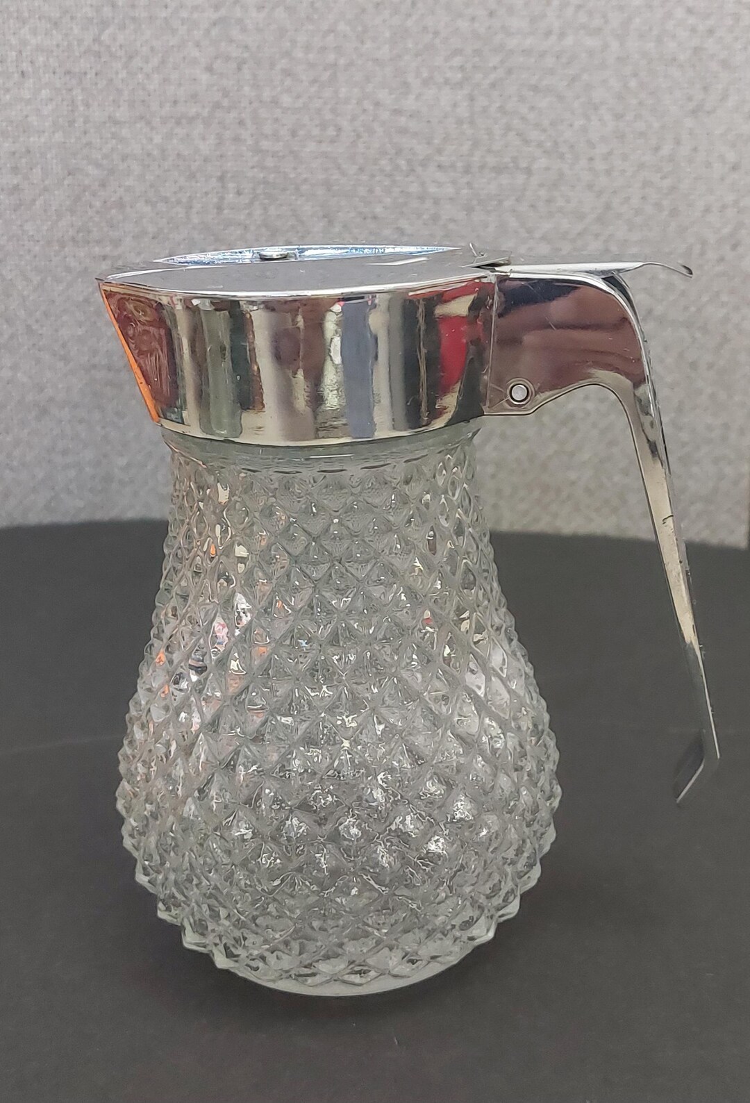 Vintage Syrup Dispenser With Sliding Lid - Etsy