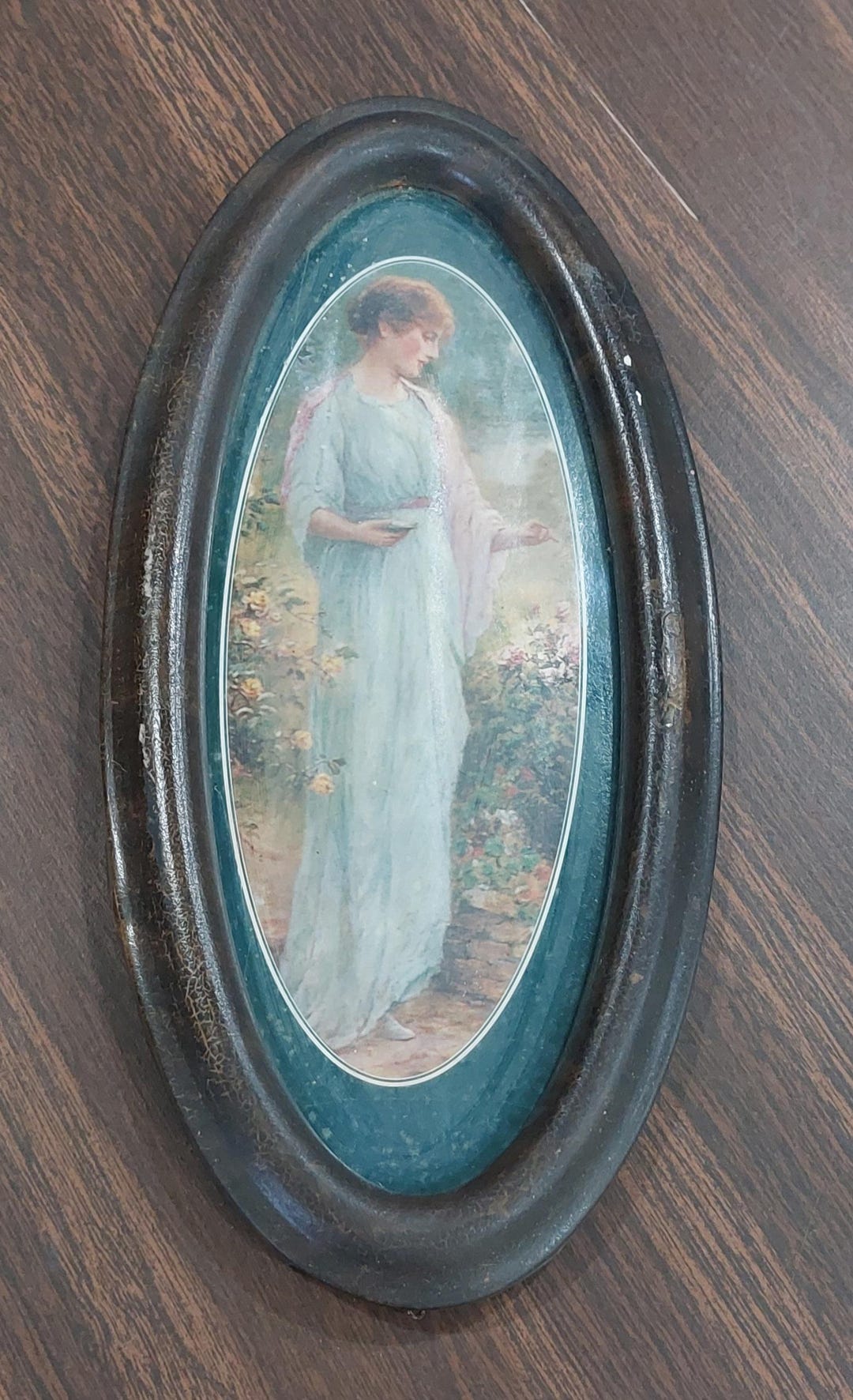 Vintage Oval Frame - Etsy