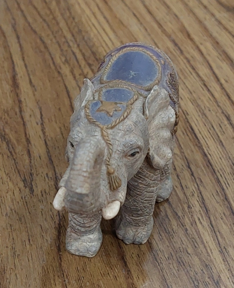Vintage Resin Elephant - Etsy