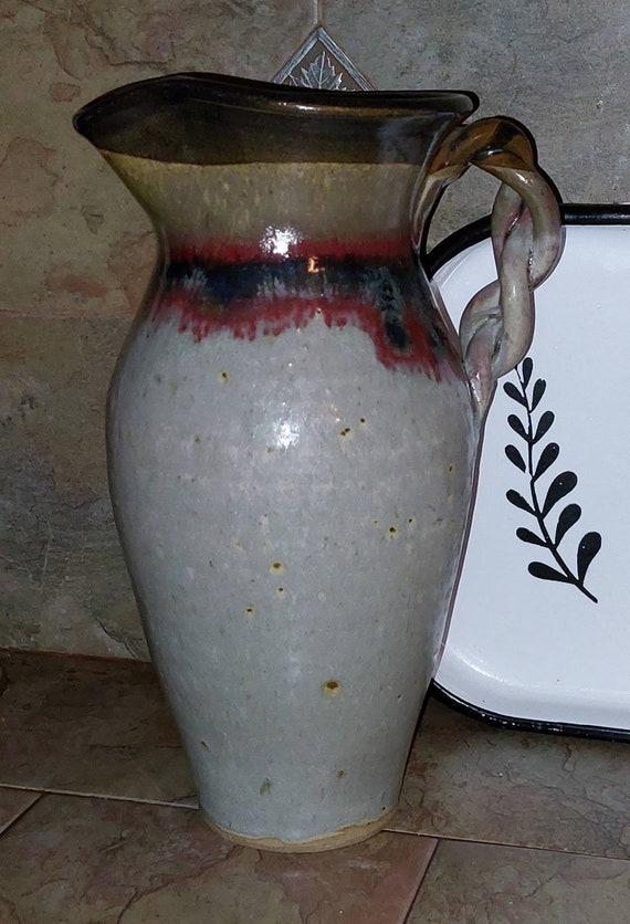 Handmade Nichols Pottery Pitcher - Etsy