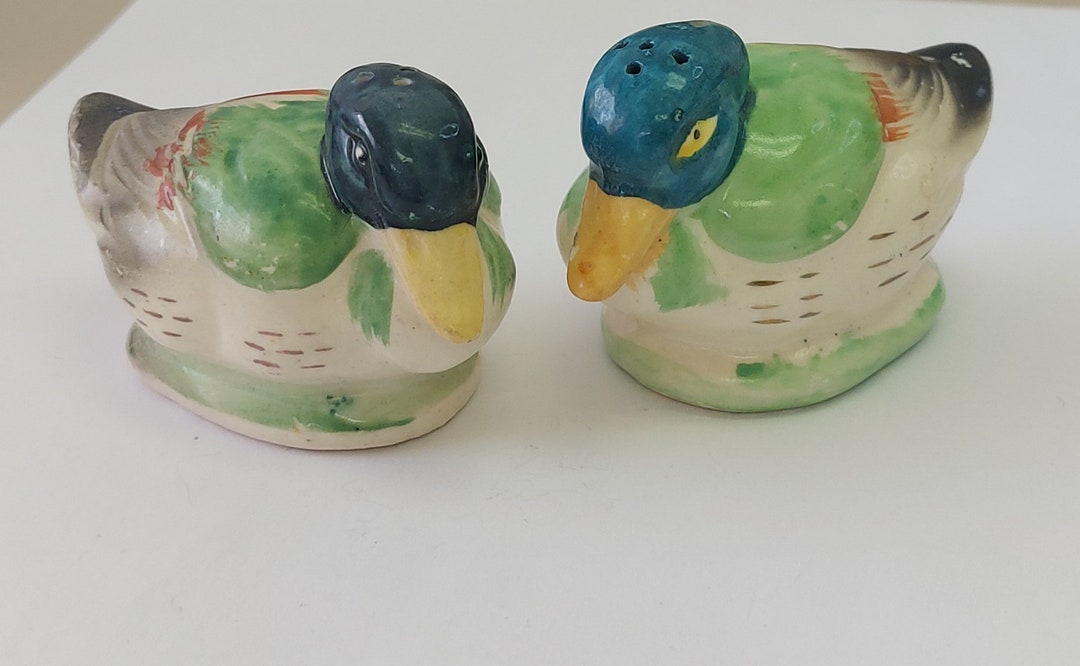 Vintage Duck Salt and Pepper Shakers, Japan - Etsy