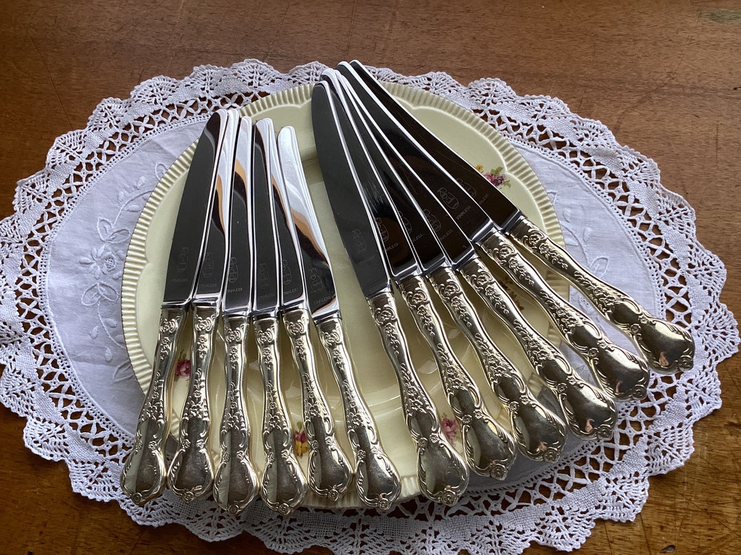 Vintage Rodd Camille Silver Knives - EPNS Cutlery - #00694 - Etsy