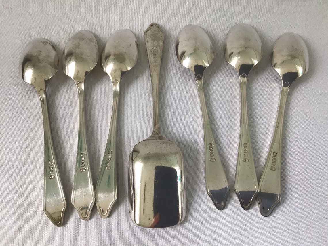 Vintage EPNS Tea Spoons Sugar Spoon in Original Box 00421 - Etsy Australia