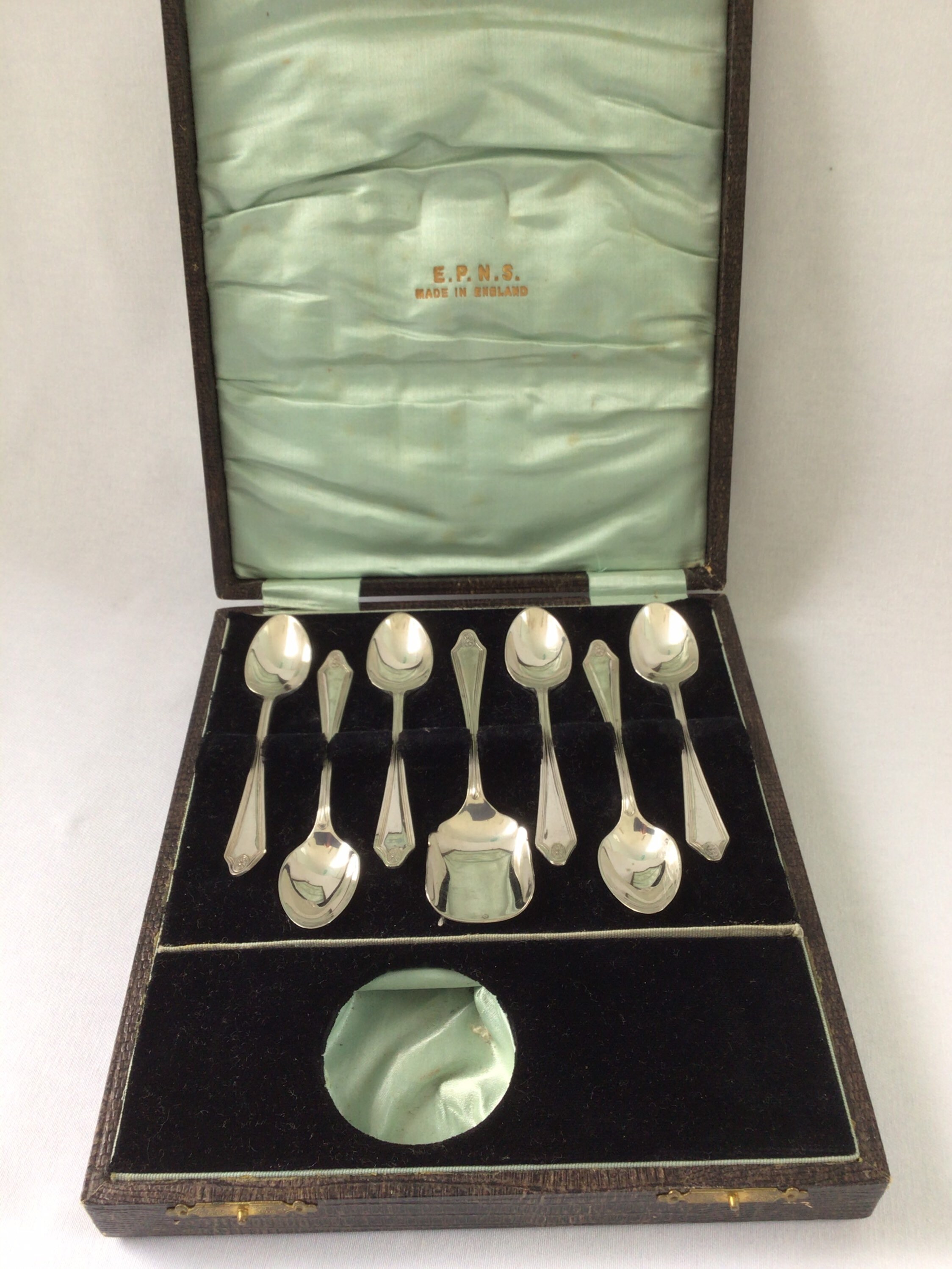 Vintage EPNS Tea Spoons Sugar Spoon in Original Box 00421 - Etsy Australia