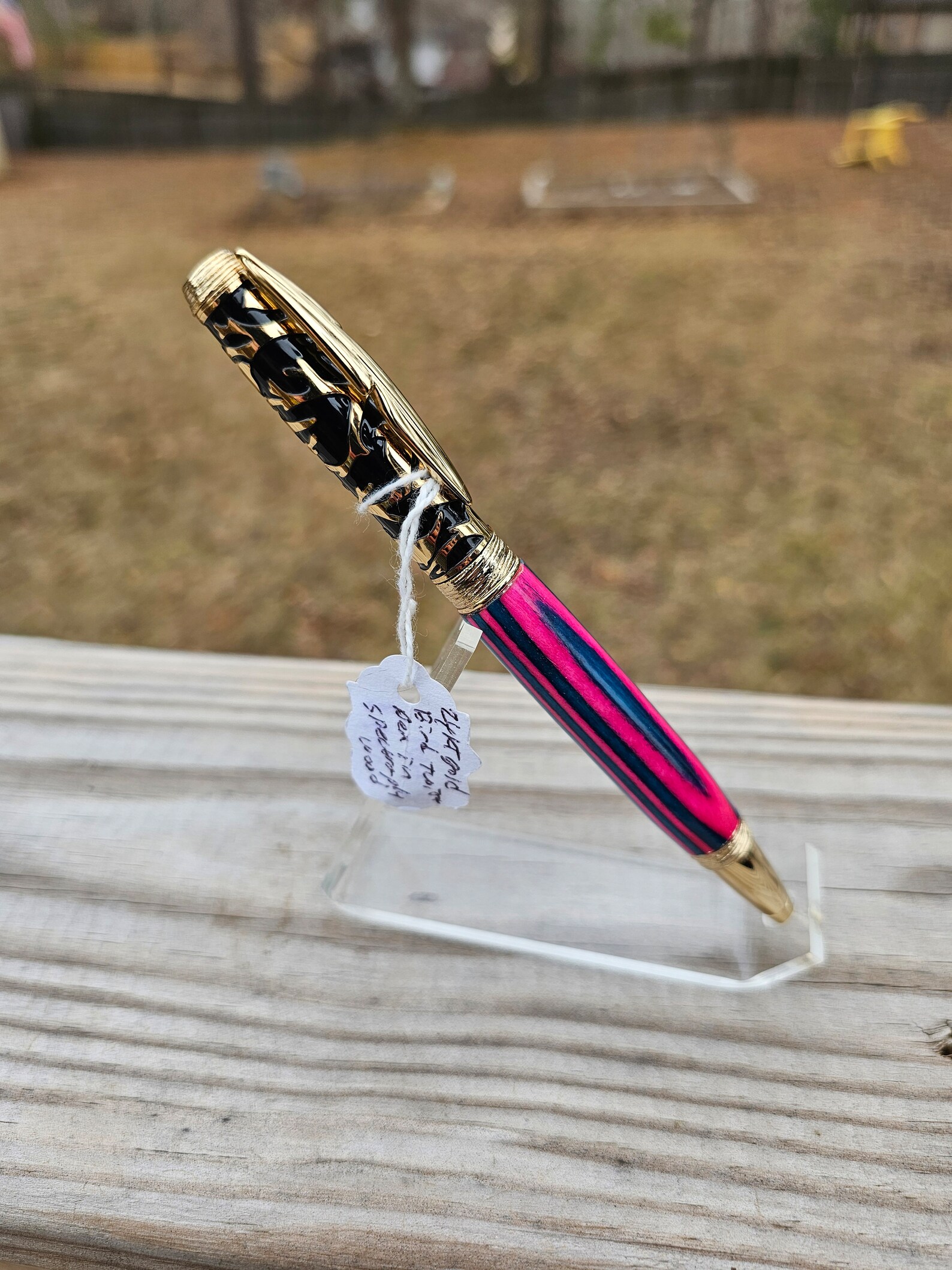 Bird Pen 24kt Gold Twist Pen in Spectraply Wood Wit a Free Case - Etsy