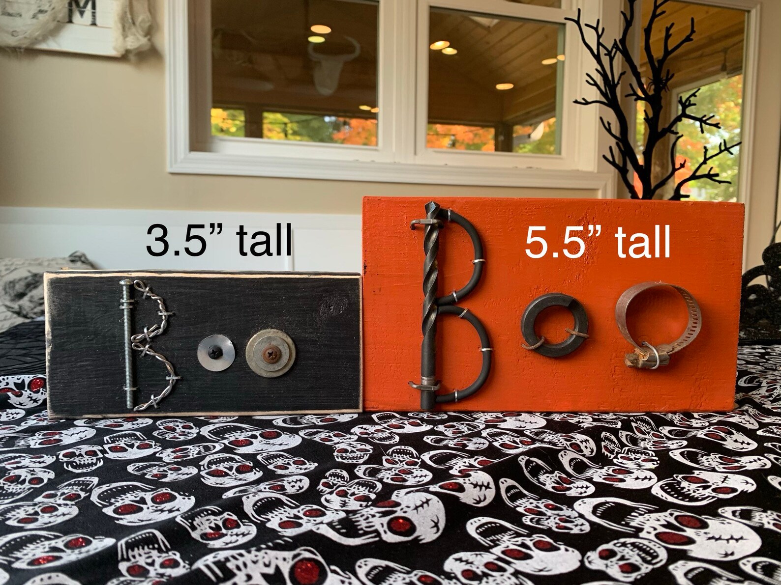Halloween Decorations Boo Halloween Decor Orange Boo for - Etsy