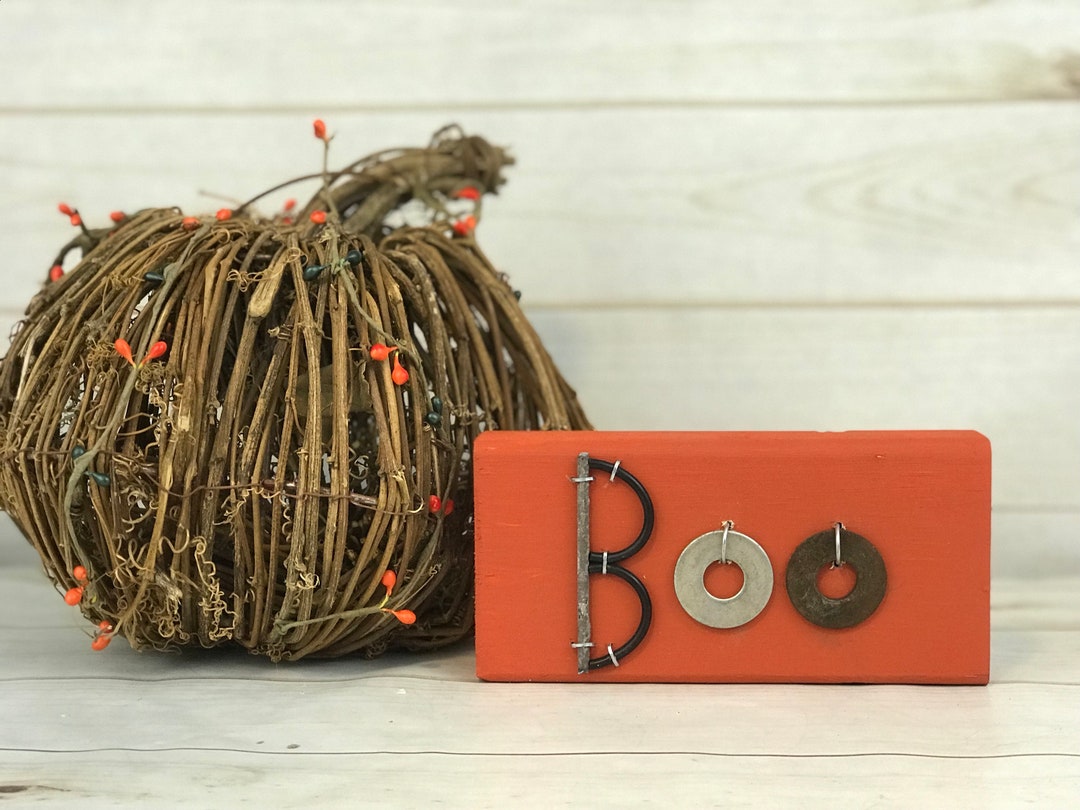 Halloween Decorations, Boo, Halloween Decor, Orange Boo for Decorating ...
