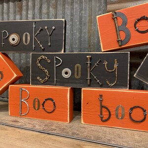 Halloween Decorations, Boo, Halloween Decor, Orange Boo for Decorating ...