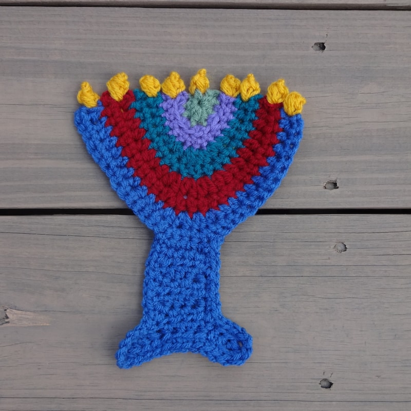 Menorah Applique - Etsy