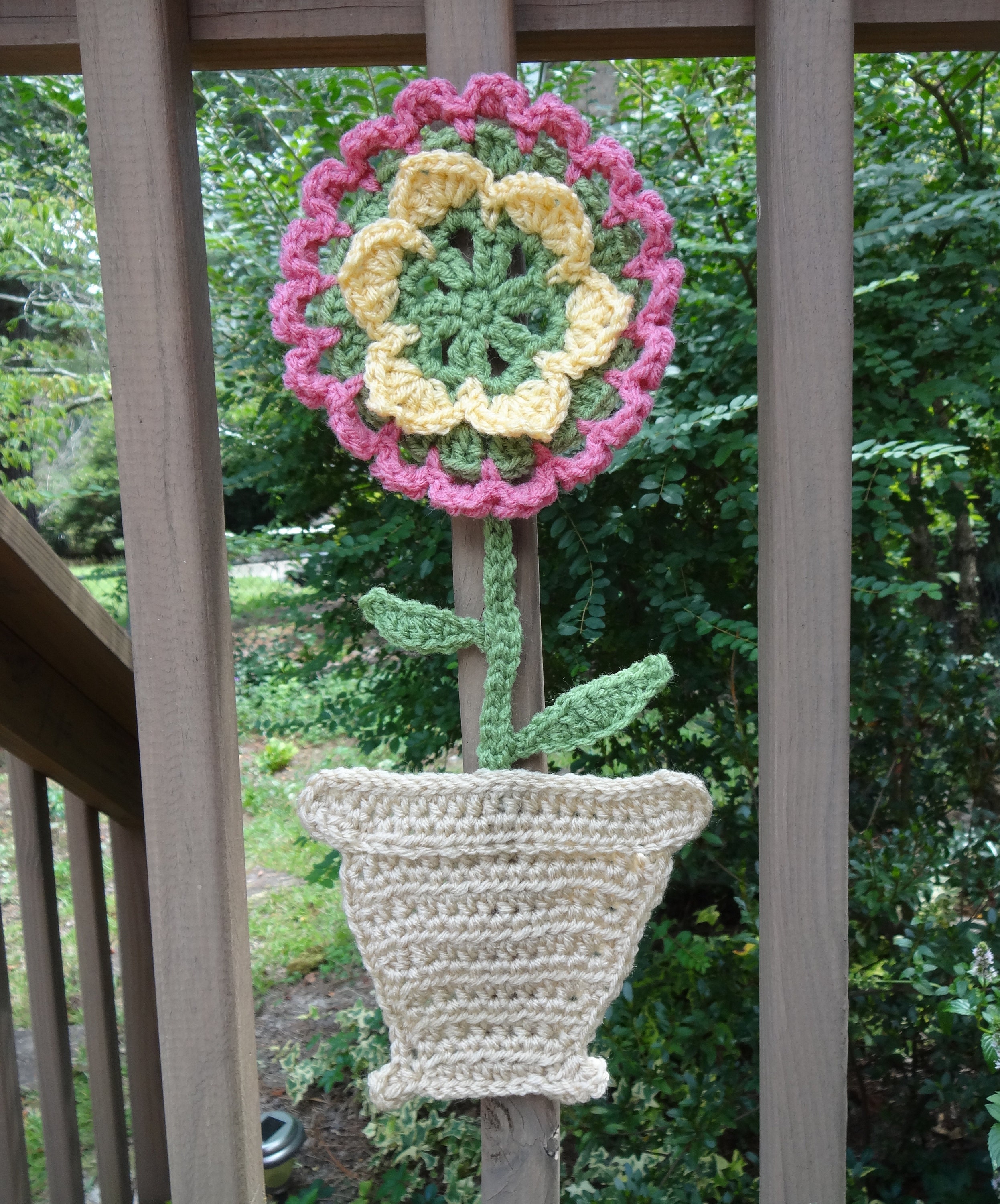 Flower in a Pot Crochet Pattern - Etsy