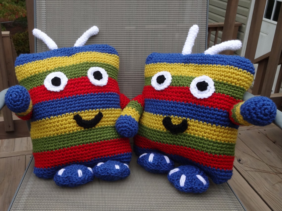 Monster Friend Plushie/toy/pillow Crochet Pattern - Etsy