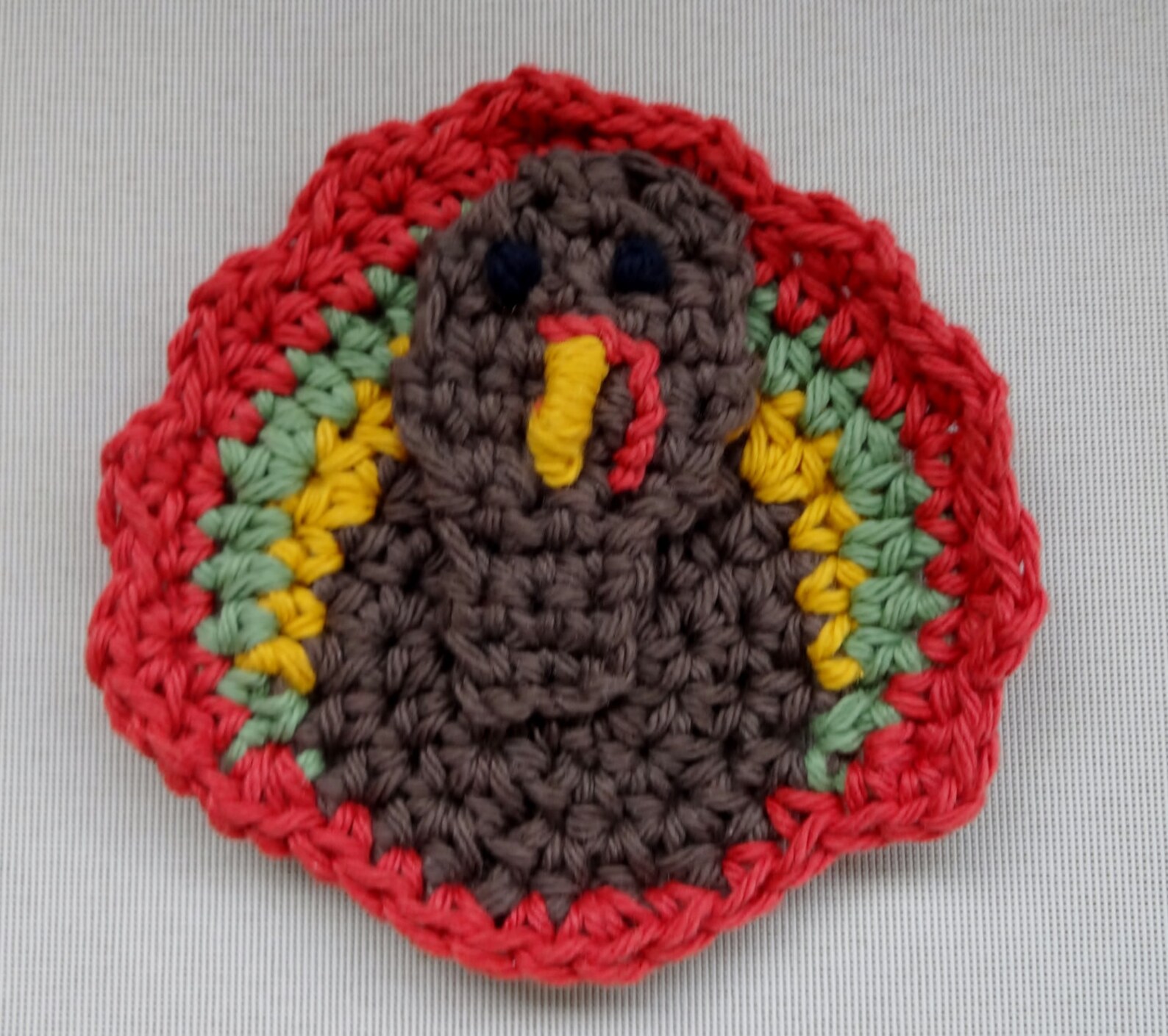 Turkey Crochet Pattern Set - Placemat/trivet and Magnet/applique - Etsy