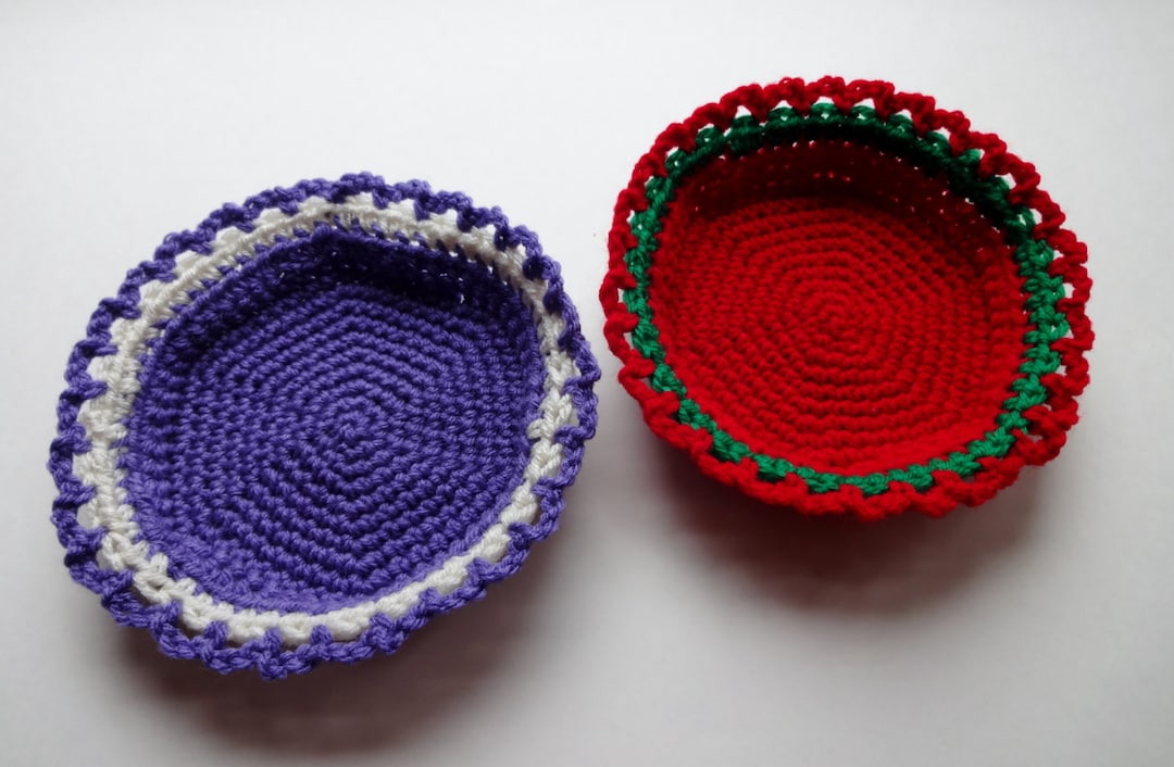 Simple Small Basket Crochet Pattern - Etsy