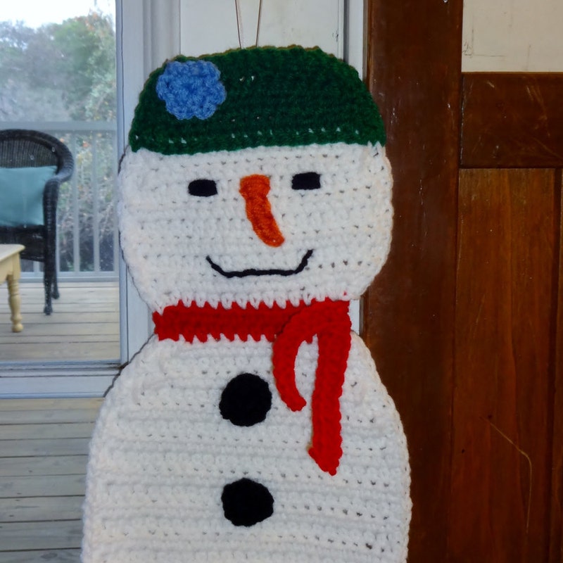 Large Crochet Snowman Pattern - Etsy