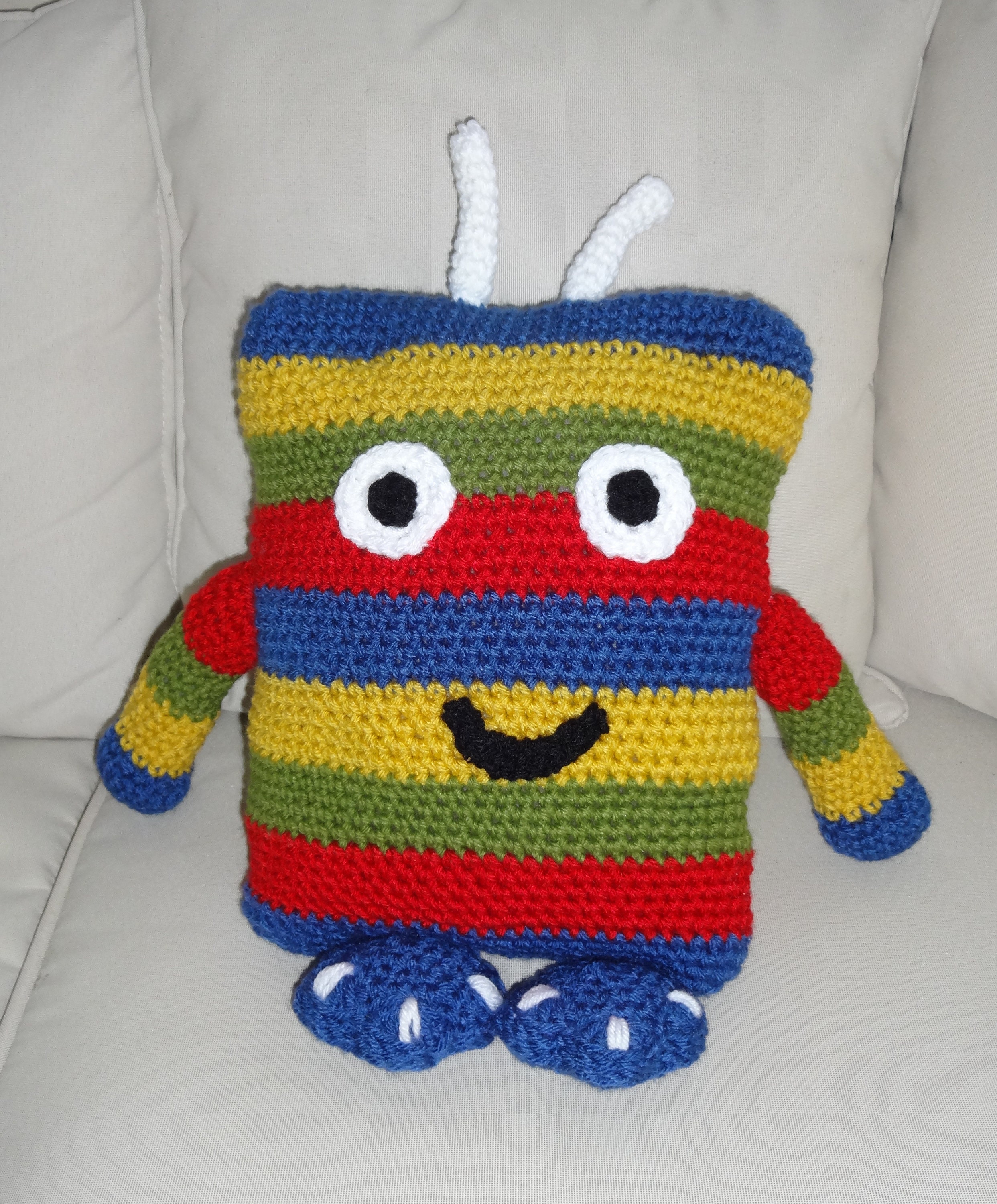 Monster Friend Plushie/toy/pillow Crochet Pattern - Etsy