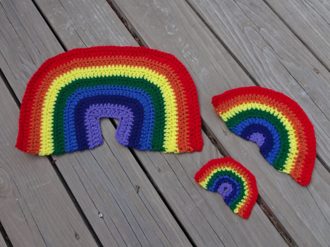 Rainbow Trio Crochet Patterns - Etsy