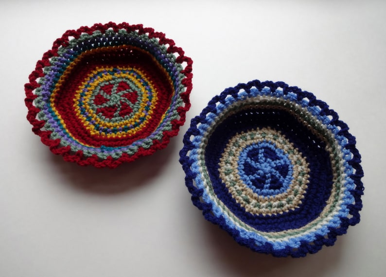 Small Tapestry Basket Crochet Pattern - Etsy
