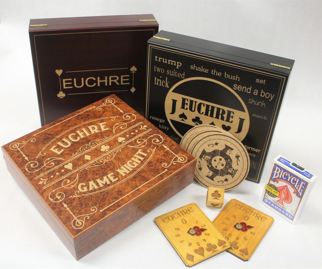 Customizable Euchre Card Game Box Set, Card Game, Game Night, Family Gift - Etsy
