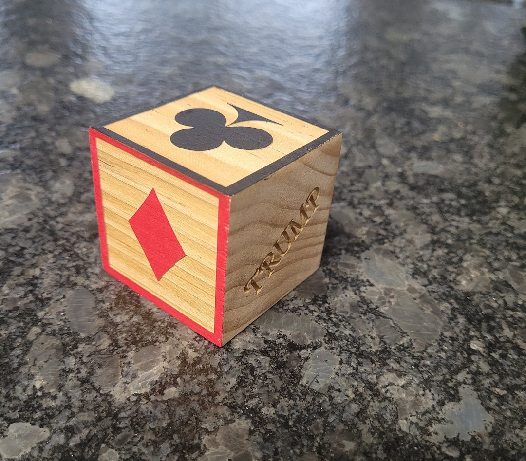 Euchre Trump Cube Extra Large - Etsy