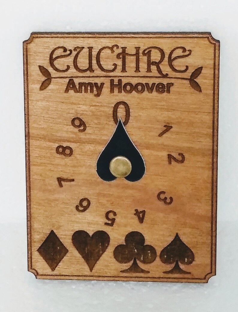 Euchre Card Game Score Keepers set of 2 - Etsy
