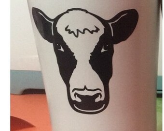Cow decal | Etsy