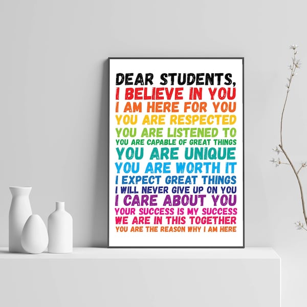 Dear Students - Etsy
