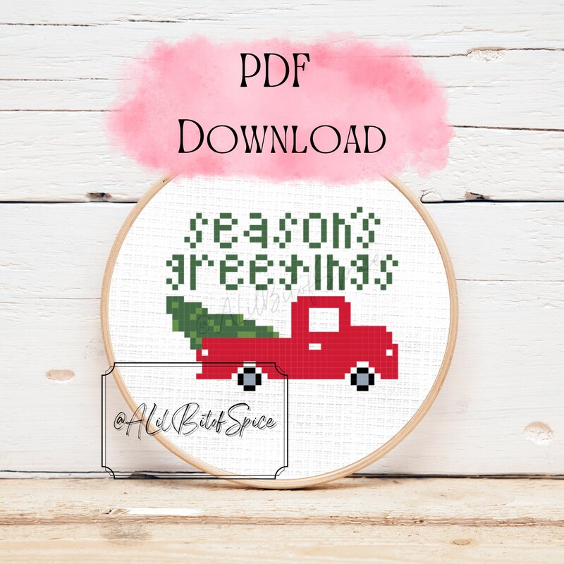 Vintage Red Truck - Etsy