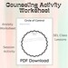 Circle of Control Worksheet, Social Emotional Learning Activity, SEL ...