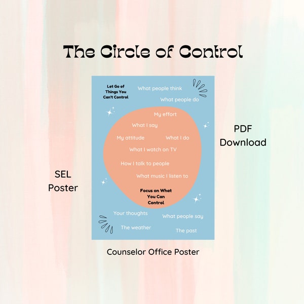 Circle of Control Wall Art - Etsy