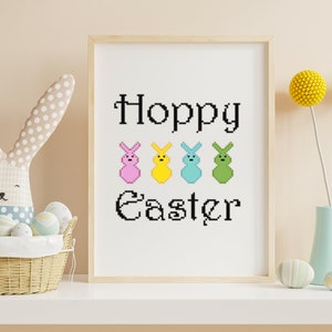 Easter Peeps Cross Stitch Pattern, Hoppy Easter Quotes, Easter Quotes ...