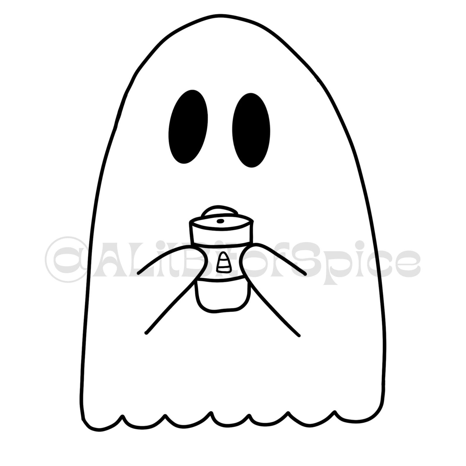 Halloween Coloring Page, Ghost Coloring Sheet, Printable Coloring Page ...