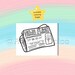 Newspaper Coloring Page, Printable Coloring Pages for All Ages, Simple ...