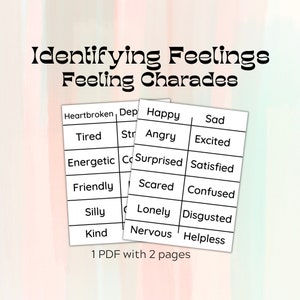 Identifying Feelings SEL Classroom Activity, School Counselor ...