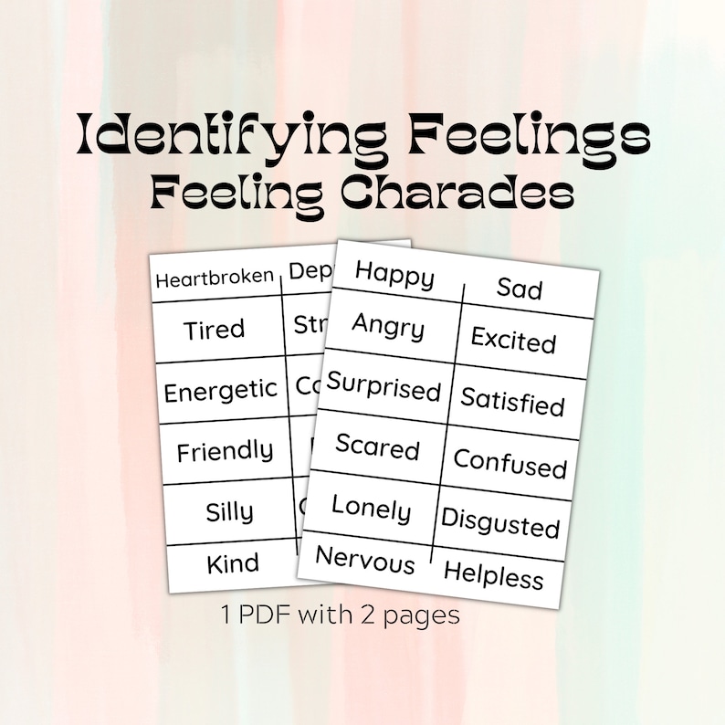 Identifying Feelings SEL Classroom Activity, School Counselor ...