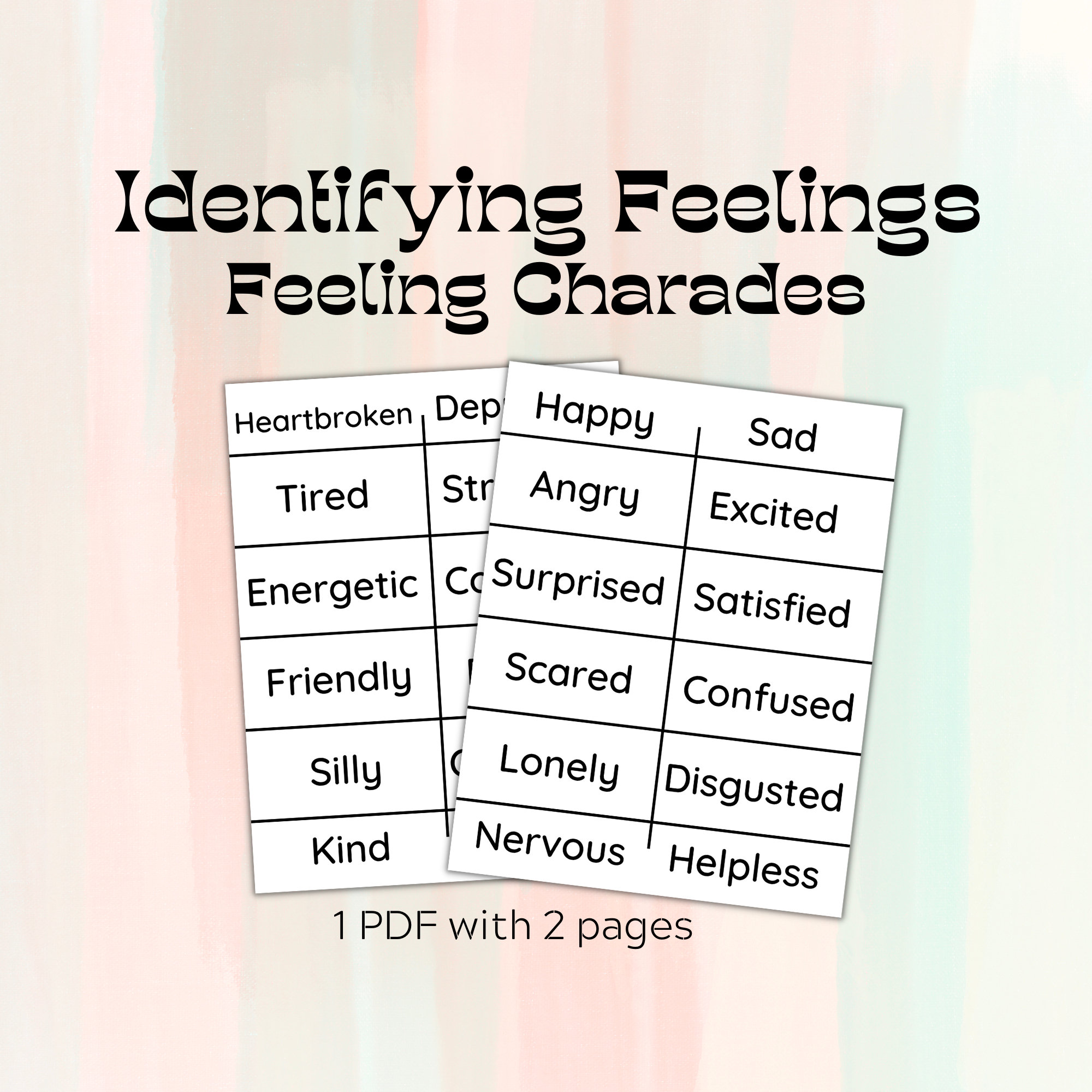 Identifying Feelings SEL Classroom Activity, School Counselor ...