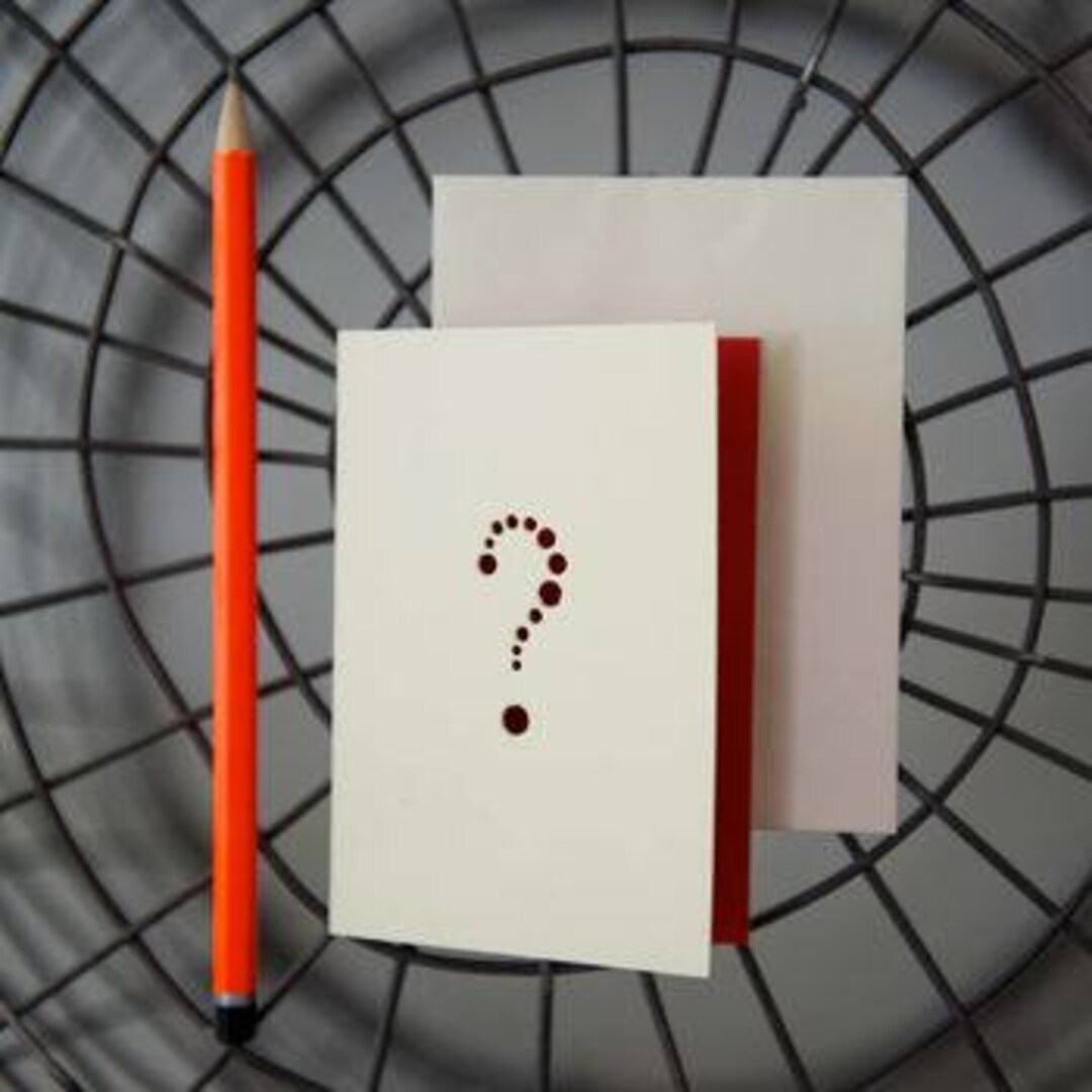 Question Mark Card by Vintage Playing Cards FREE UK SHIPPING Mother's ...