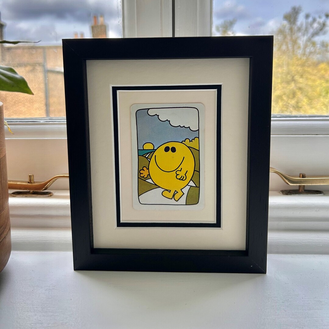 Mr Happy Vintage Mr Men Playing Card Picture - Etsy