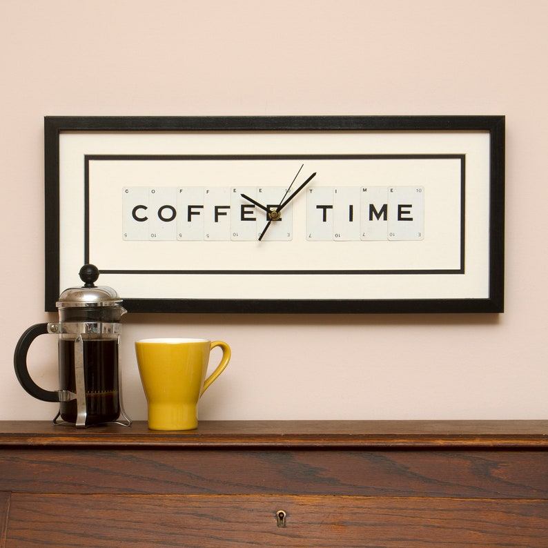 Coffee Time Clock Frame by Vintage Playing Cards - Etsy