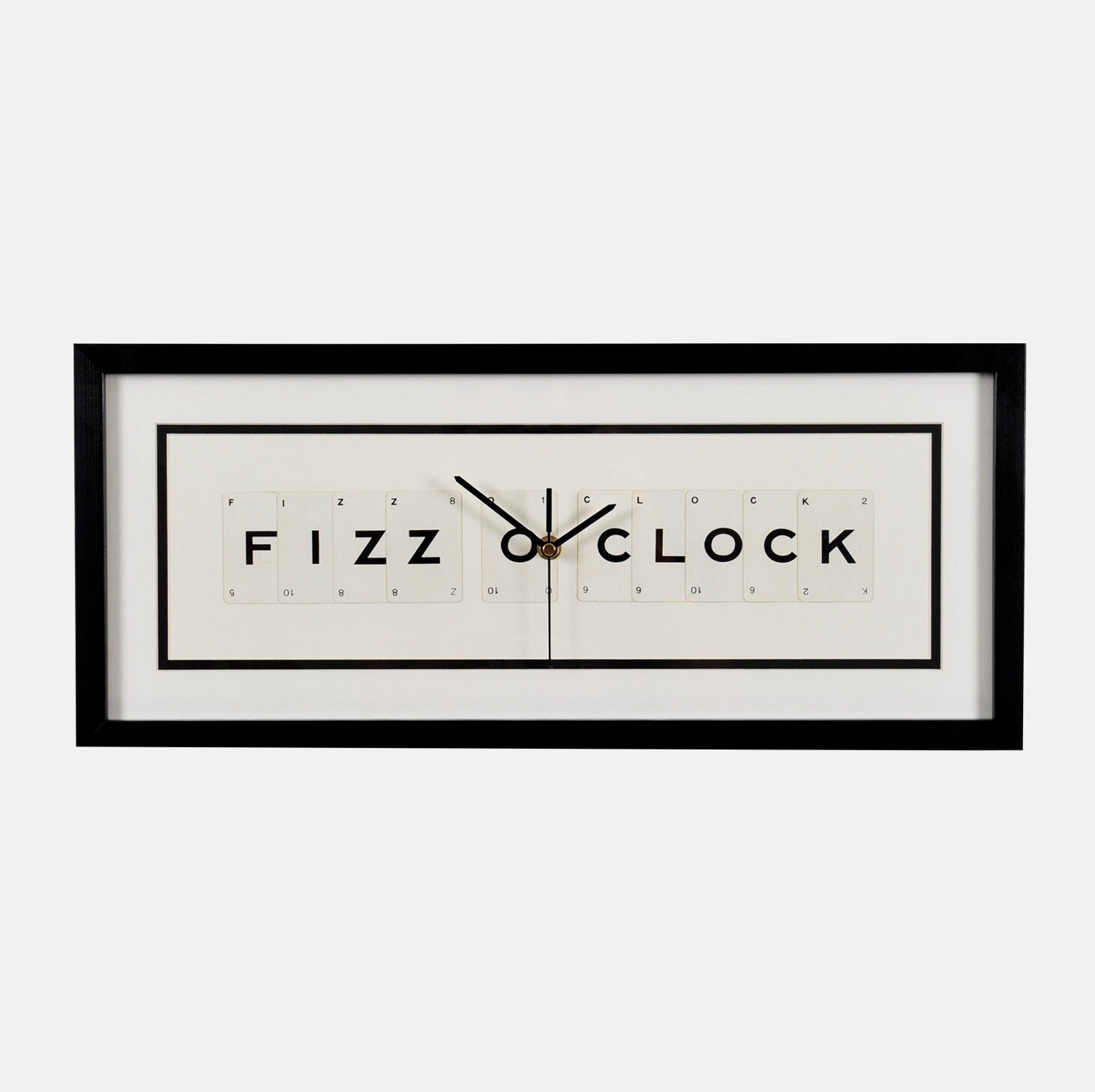 Fizz O Clock Clock Frame by Vintage Playing Cards - Etsy