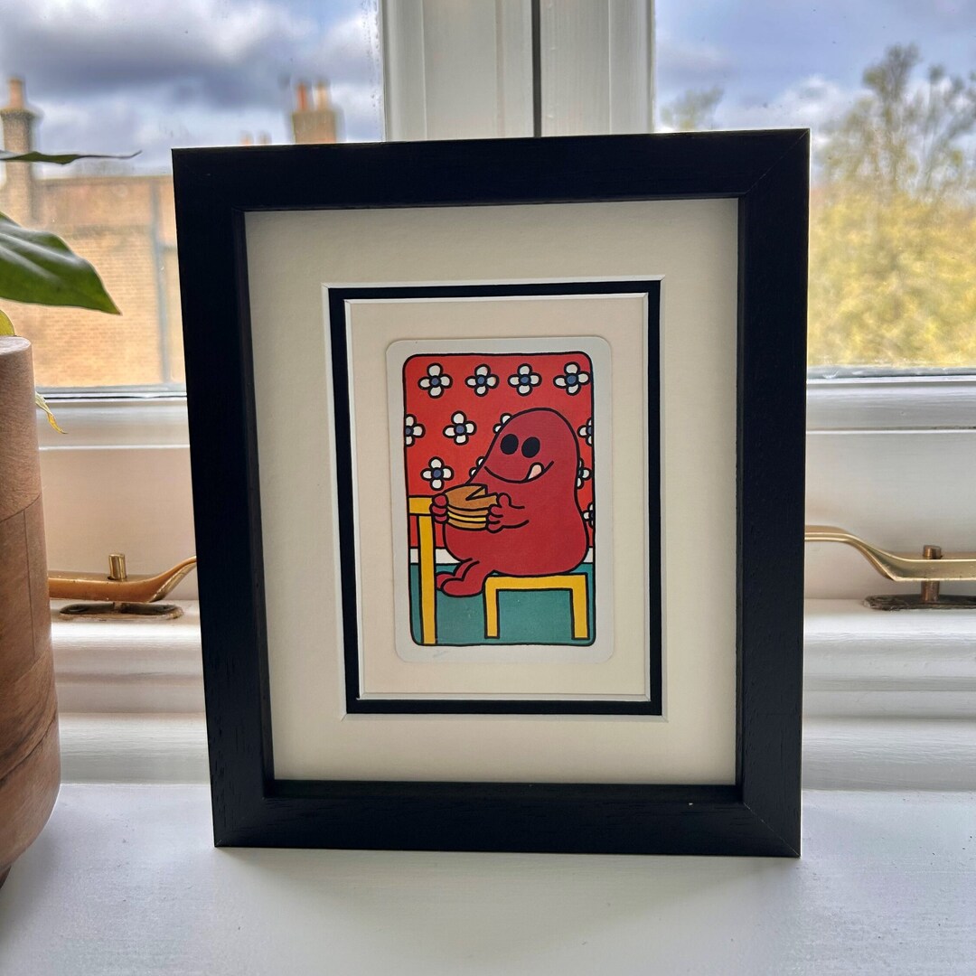 Mr Greedy - Vintage Mr Men Playing Card Picture - Etsy