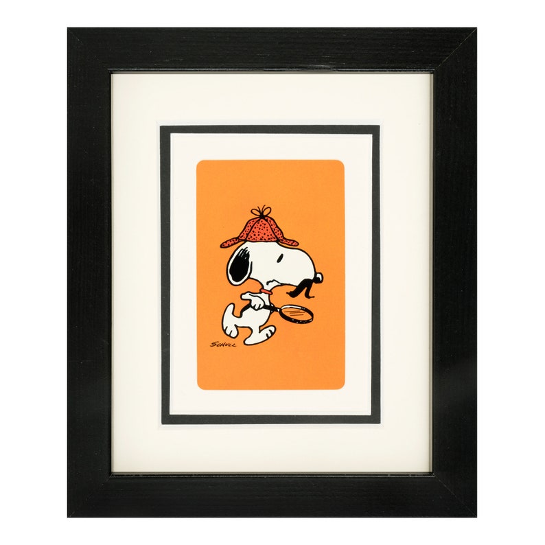 Snoopy Detective Vintage Snoopy Playing Card Picture - Etsy