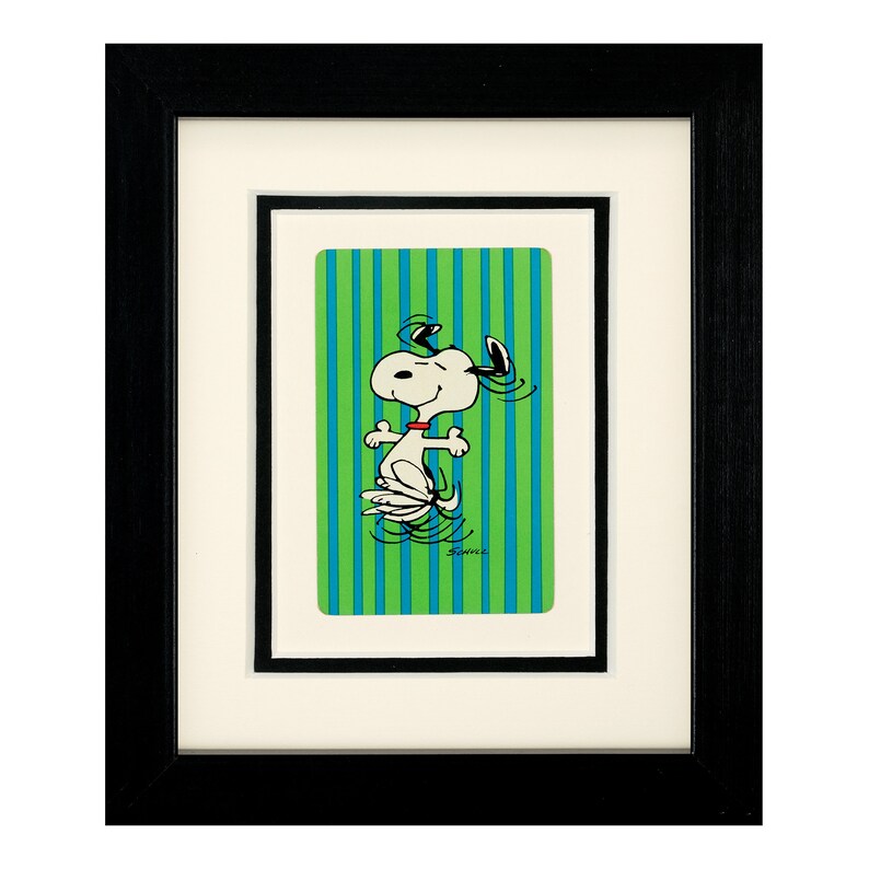 Snoopy Excited Vintage Snoopy Playing Card Picture - Etsy